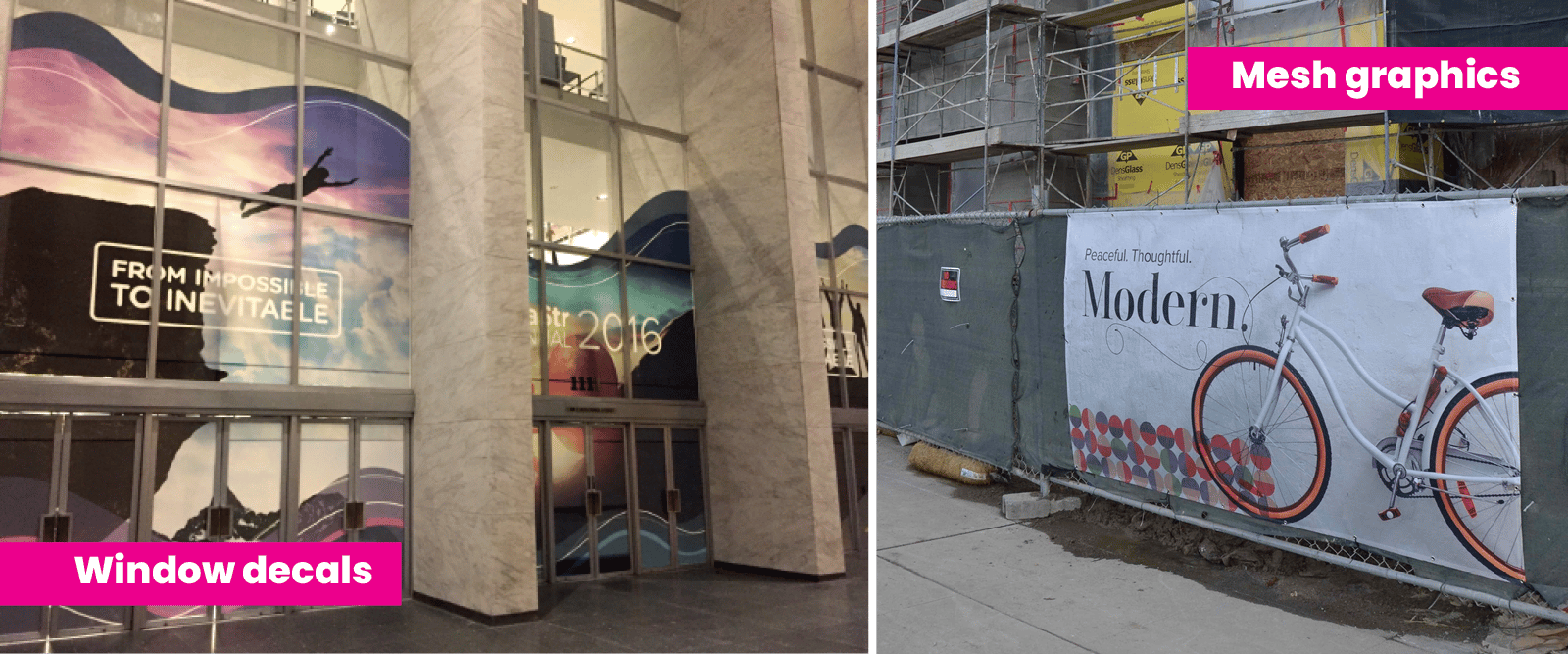 Working with exterior graphics