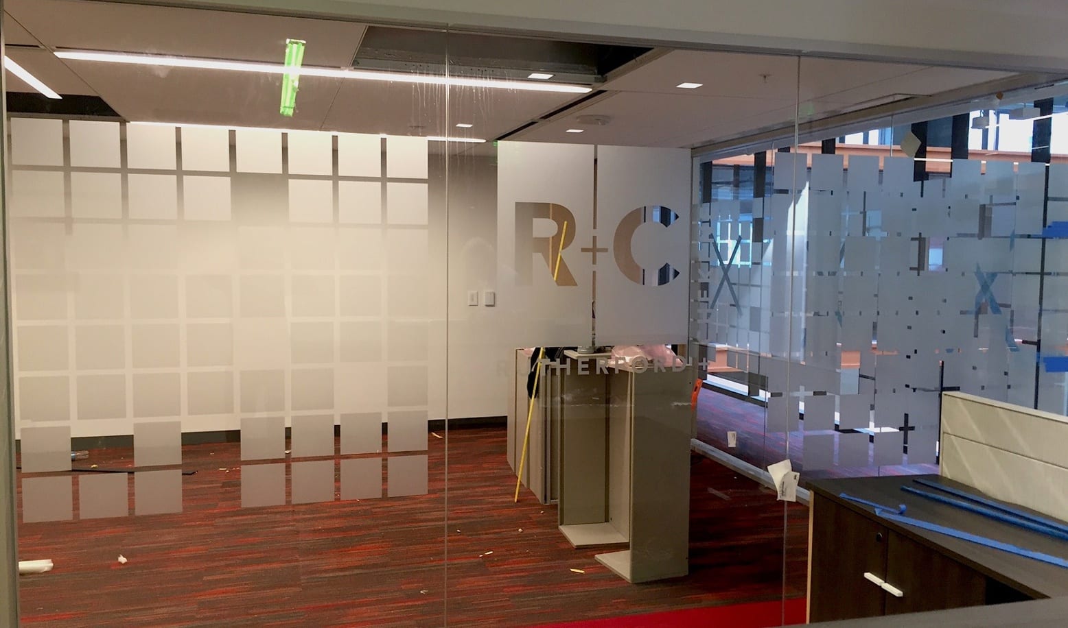 Window Frost for Rutherford Chekene