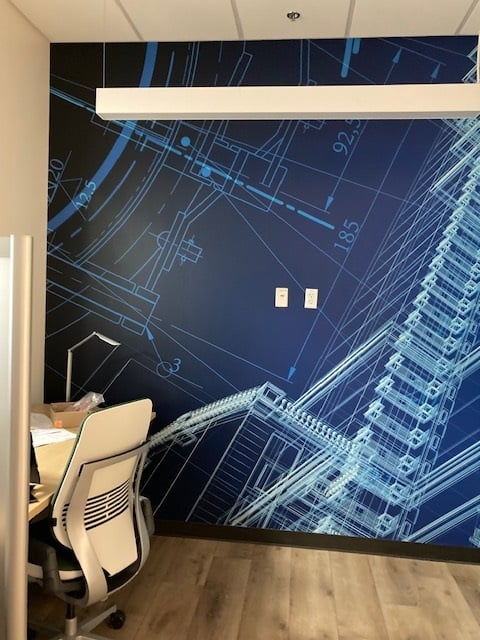 Employee Breakroom Wall Murals